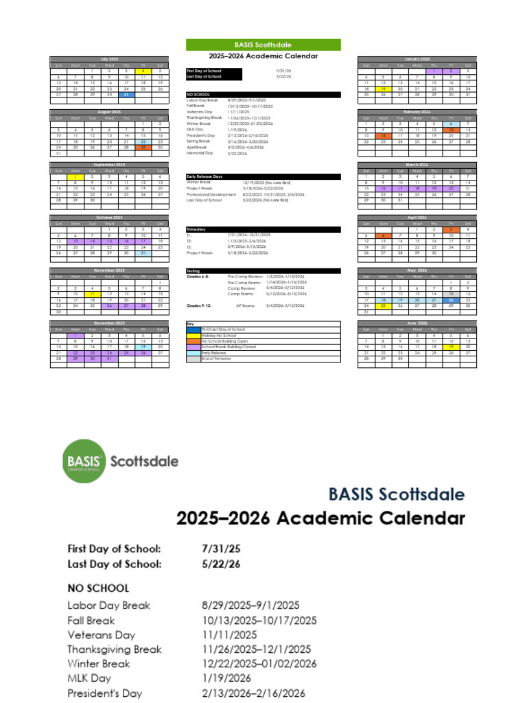 25.26 SCD Academic Calendar - ADA | PDF | Higher Education ...