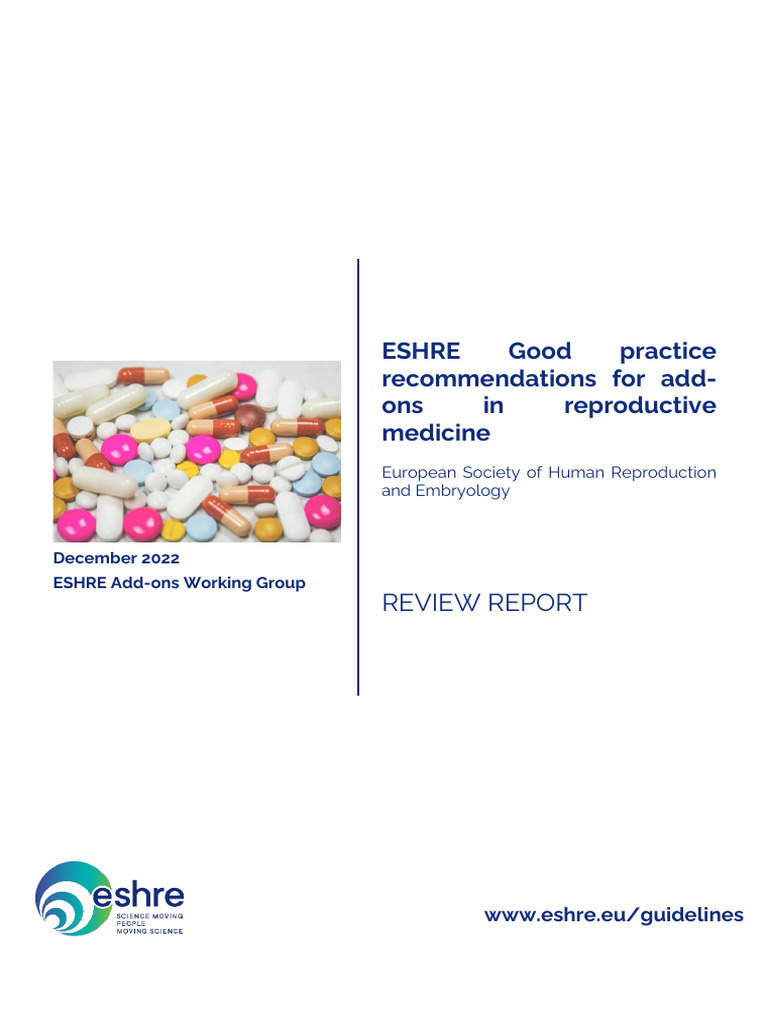 ESHRE GPR For Add - Ons in Reproductive Medicine (2022) | PDF ...