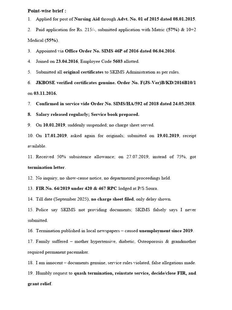 Point Wise History of SKIMS | PDF
