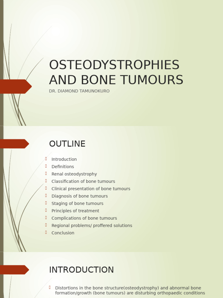 DR Diamond's Lecture On Bone Tumours 2 | PDF | Bone | Biopsy