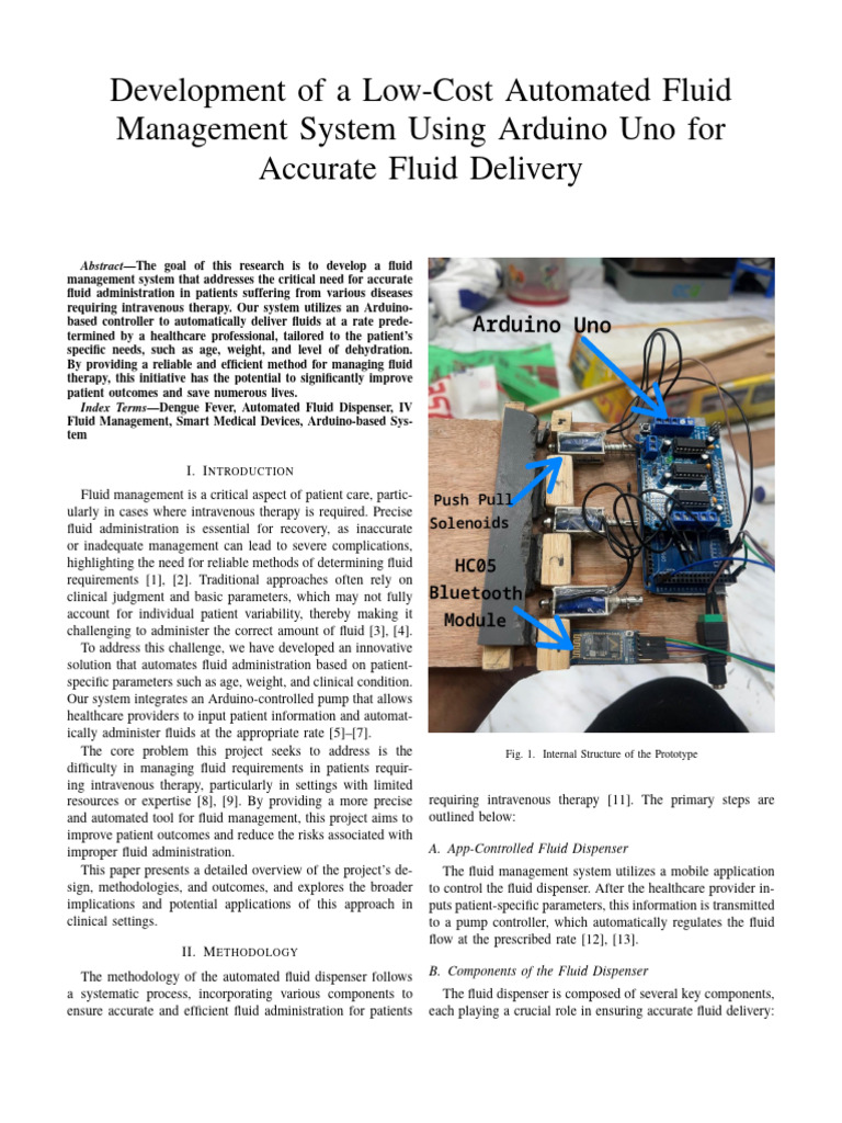 Automated Fluid Dispenser | PDF | Intravenous Therapy | Prototype