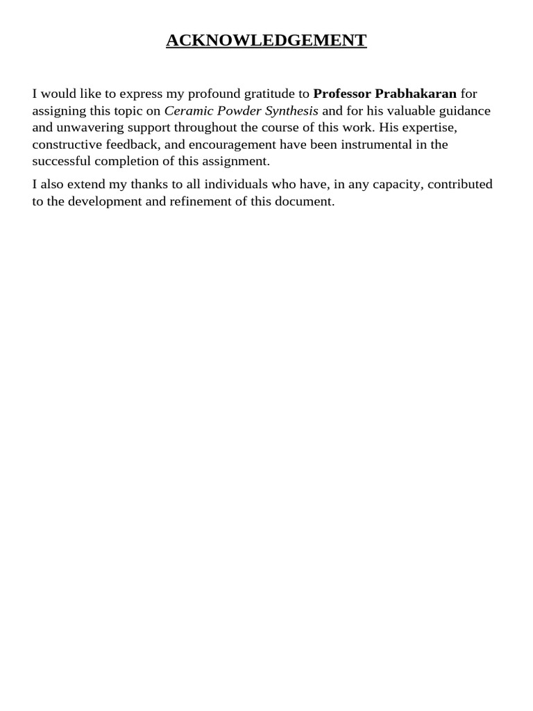 Ceramic Assignment | PDF | Chemical Reactions | Ceramics