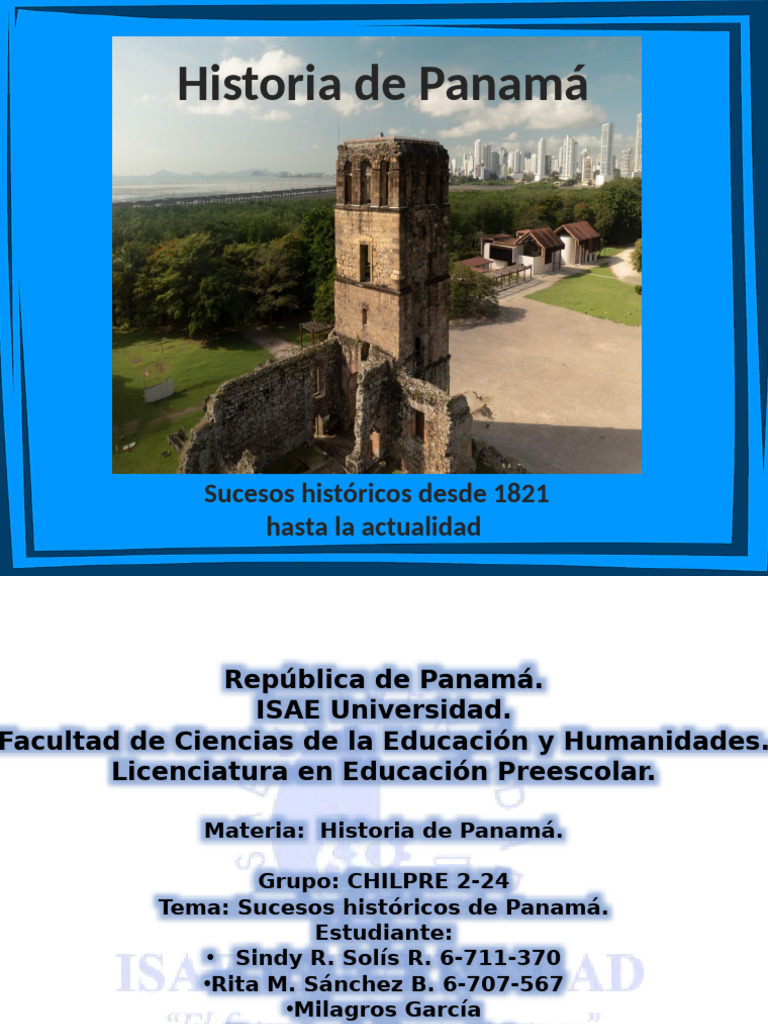 Sucesos Históricos de Panamá (1821-2024) | PDF | Panamá