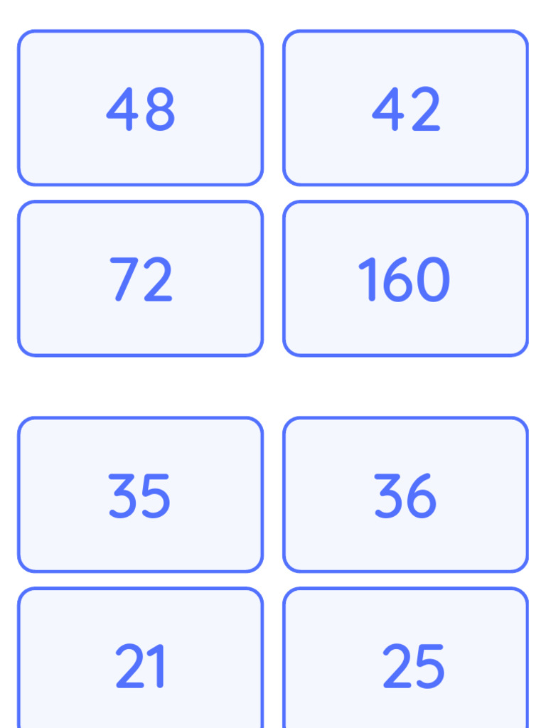 Pastel Blue Addition and Subtraction Math Flashcards | PDF