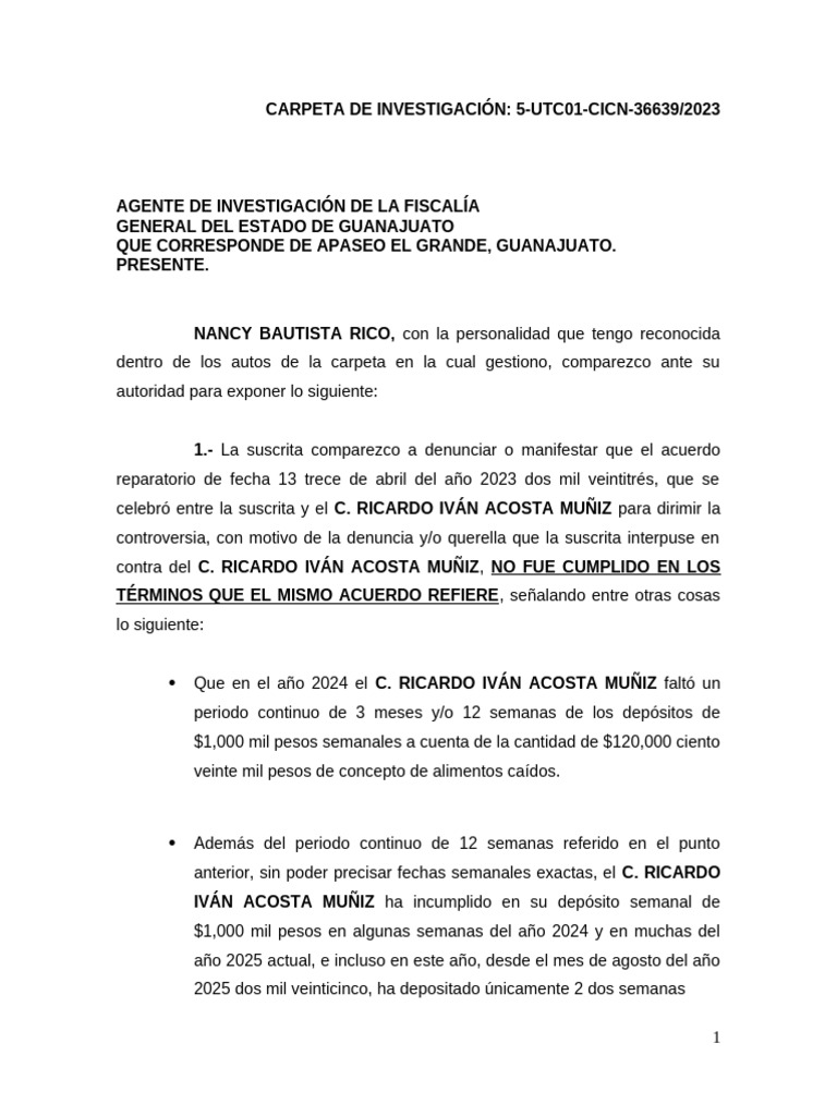 Promos Nancy Bautista | PDF | Justicia | Crimen y violencia