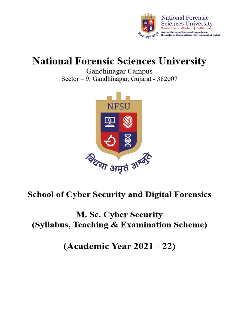 MSC Cyber Security - Draft Syllabus | PDF | Machine Learning | Regulatory Compliance