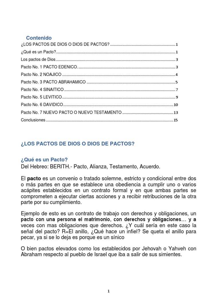Los Pactos de Dios o Dios de Pactos | Ismael | Cristo (título) | Prueba ... Los Pactos de Dios o Dios de Pactos | Ismael | Cristo (título) | Prueba ...