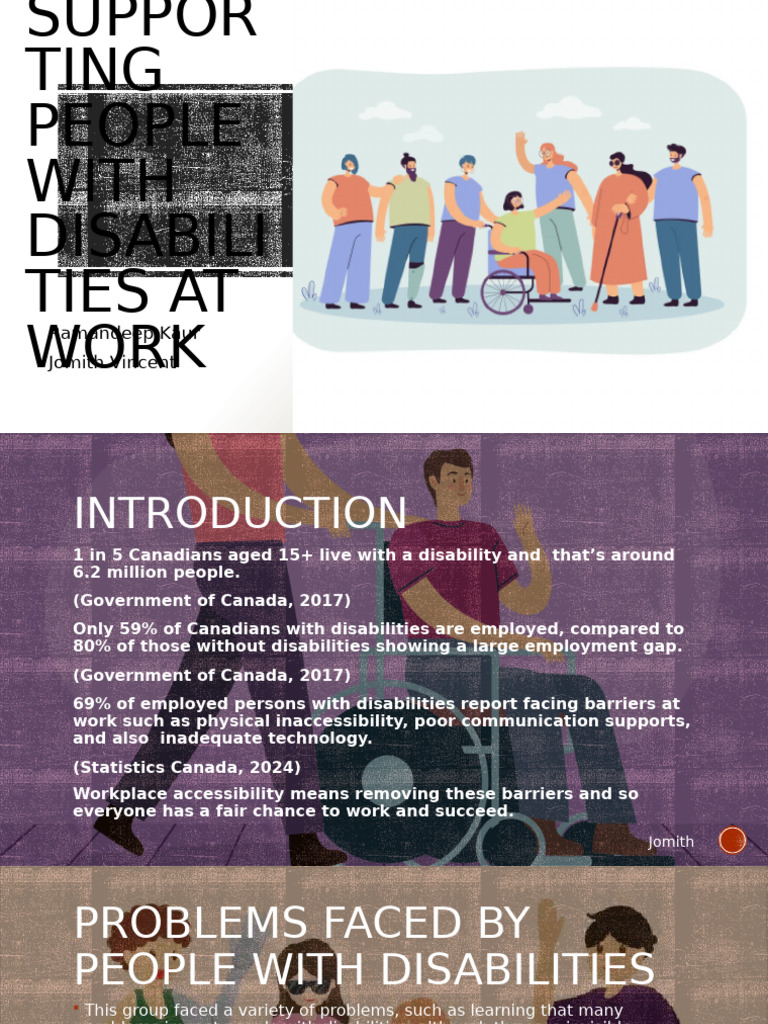 Supporting People With Disabilities at Work | PDF | Disability | Social ...