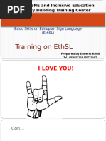 FSL Training for Inclusive Education | PDF | Sign Language | Hand