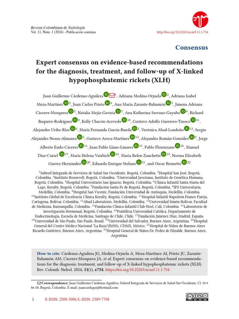 Expert Consensus on XLH Management | PDF
