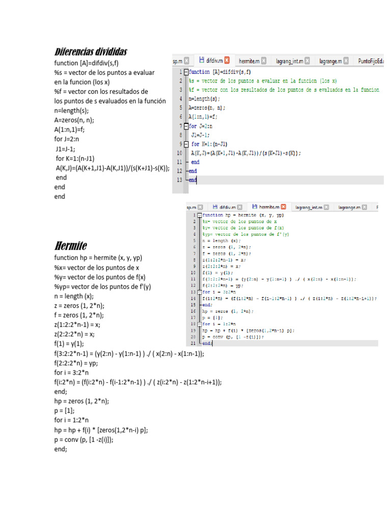 Algoritmos de Metodos Numericos | PDF | Matemáticas Aplicadas | Matemáticas