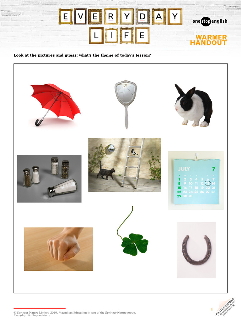 Unit 2 - First Conditional Part 2 | PDF | Superstitions | Luck