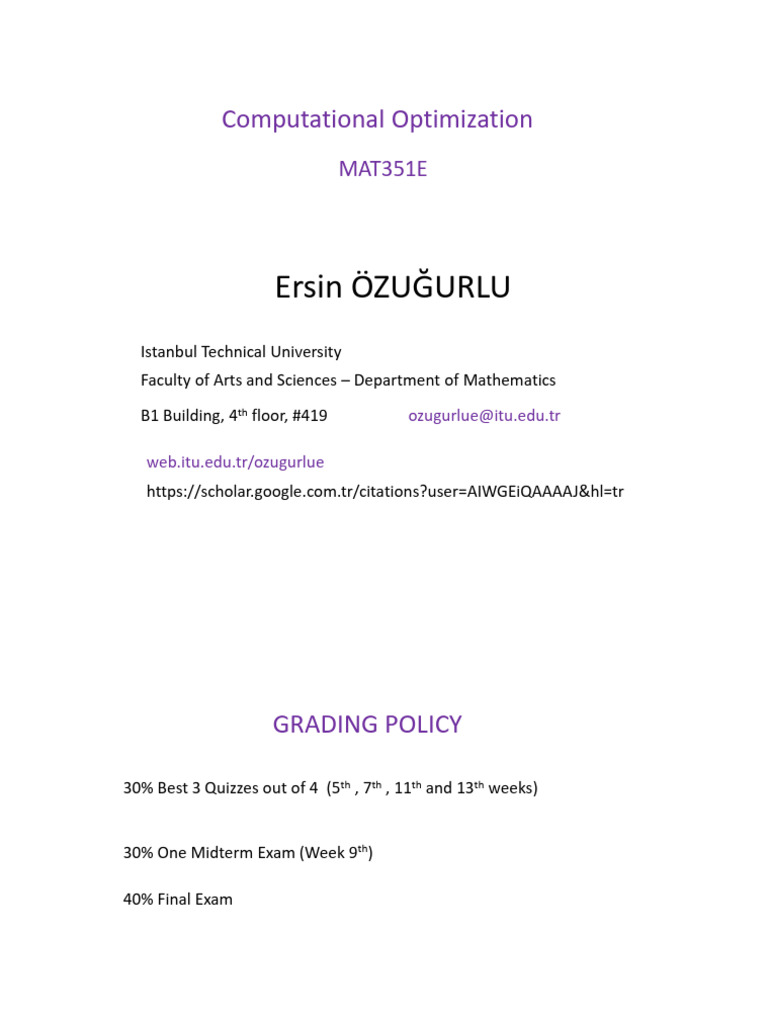 Chp1 Intro And Why Optimization Pdf Mathematical Optimization