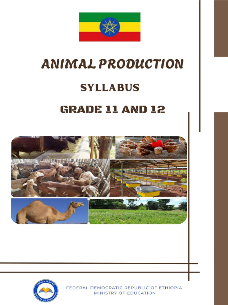 G 11 and 12 Animal Production Syllabus 25 Jun 25 | PDF | Dairy Farming ...
