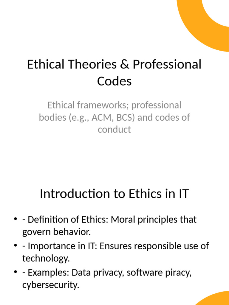 2 Ethical Theories Professional Codes | PDF | Utilitarianism | Artificial Intelligence