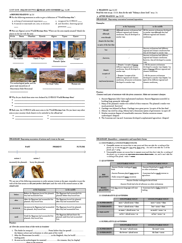 Year Three - Ancient Civilizations - Sequence Two | PDF | Noun | Plural