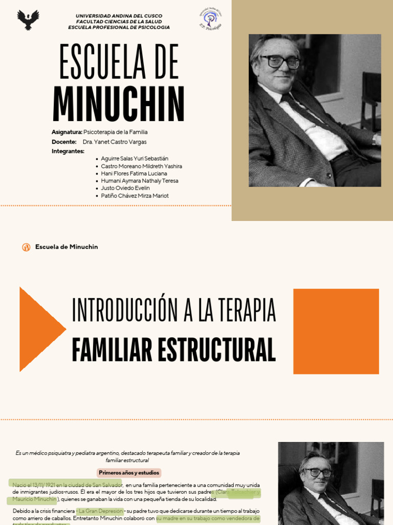 Escuela de Minuchin | PDF | Psicoterapia | Las emociones