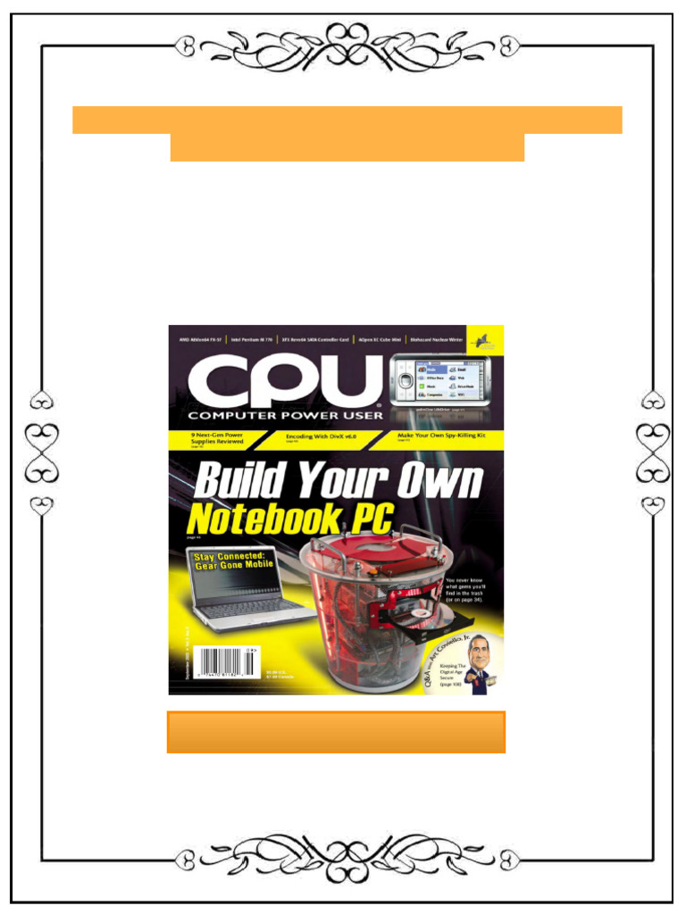 Computer Power User Buid Your Own Notebook PC 1st Edition by ISBN ...