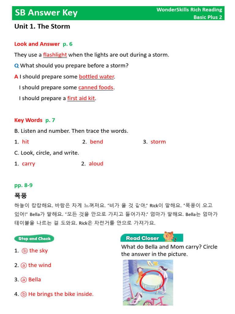 8 WSRR Basic Plus 2 SB Answer Key | PDF