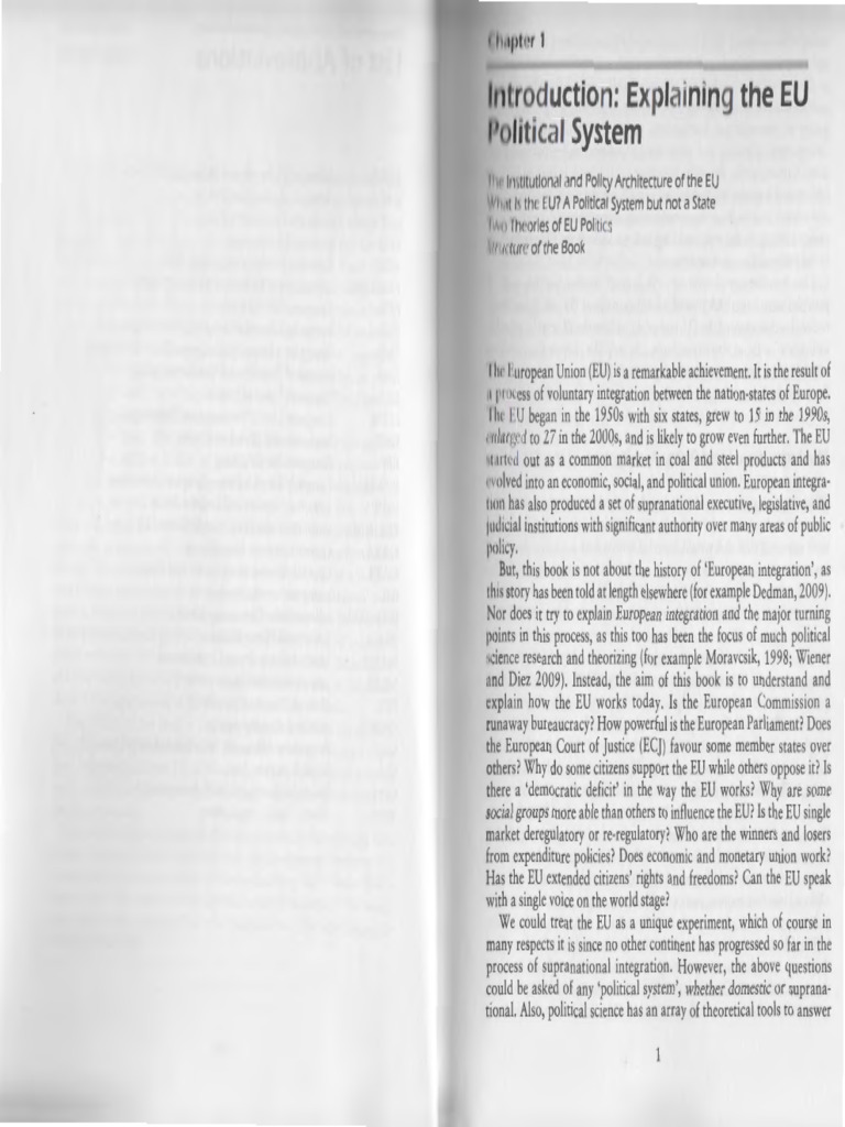 02 Hix The Political System of The EU | PDF | European Union | European ...