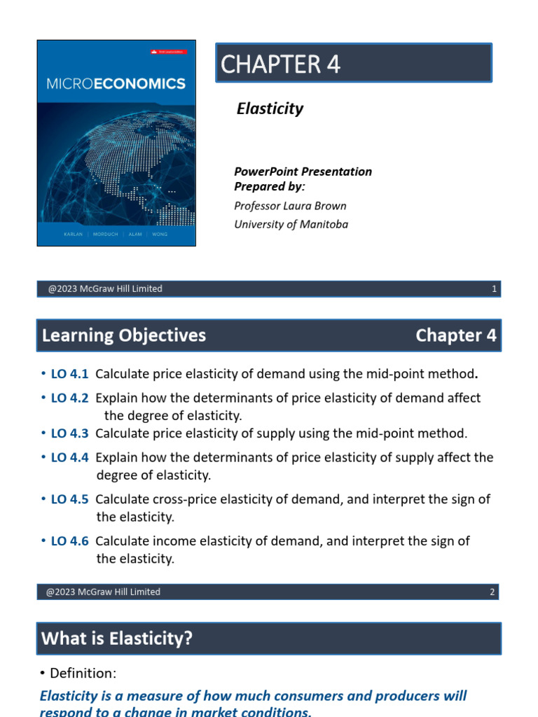 Karlan3ce Micro Chapter 4 | PDF | Elasticity (Economics) | Demand