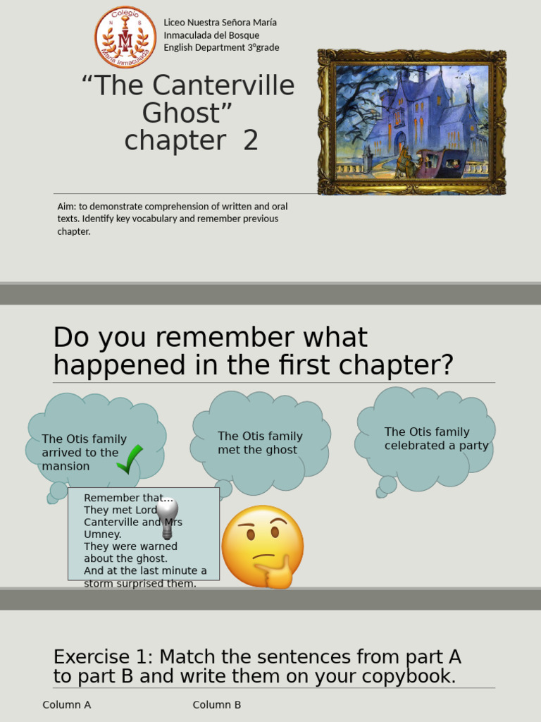 Canterville Ghost: Chapter 2 Overview | PDF | Linguistics