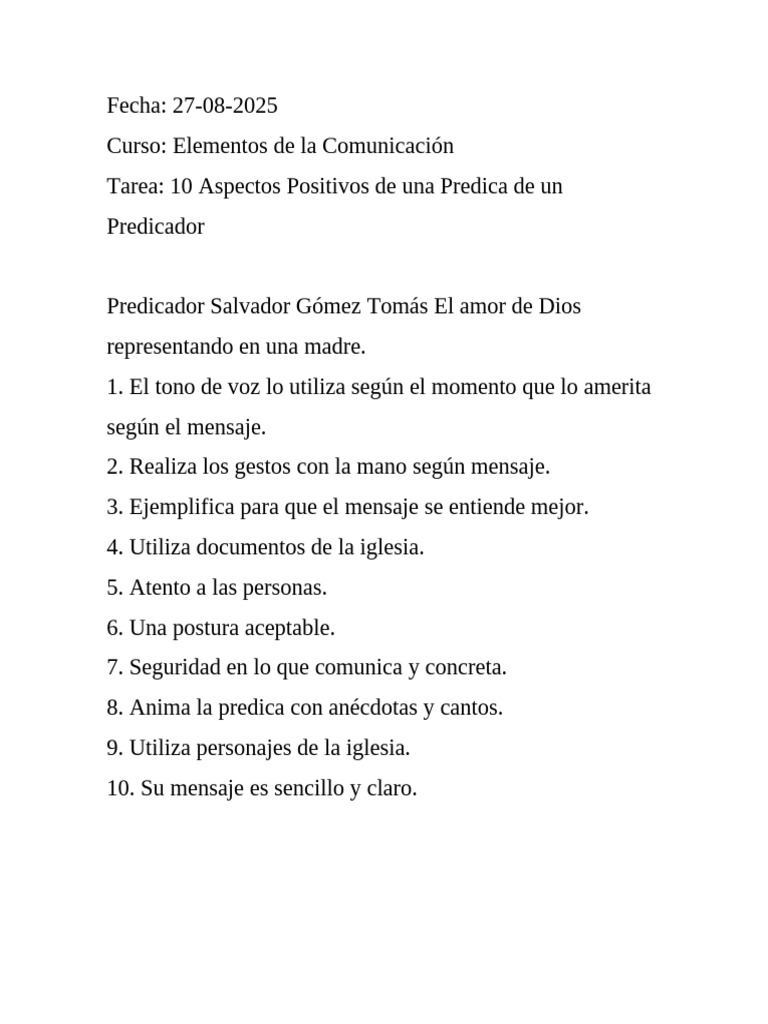 10 Claves de una Predica Efectiva | PDF