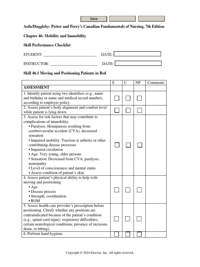 Moving and Positioning Patients in Bed | PDF | Anatomical Terms Of ...