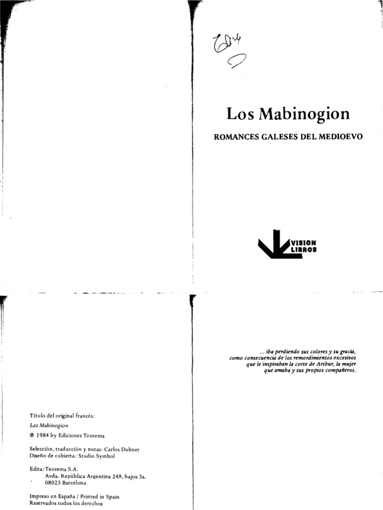 Mabinogion | PDF