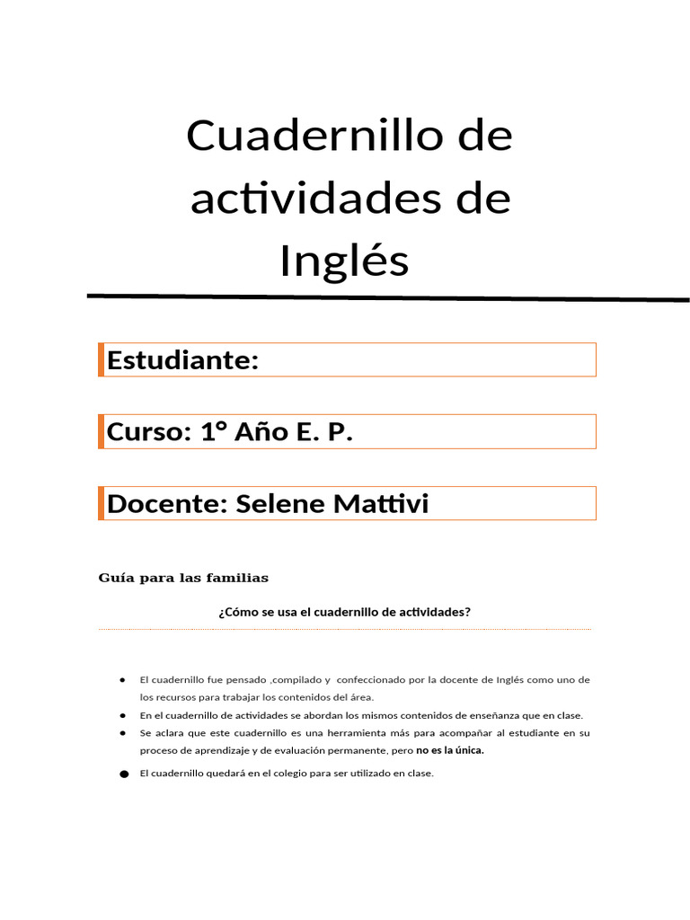 Cuadernillo Final | PDF