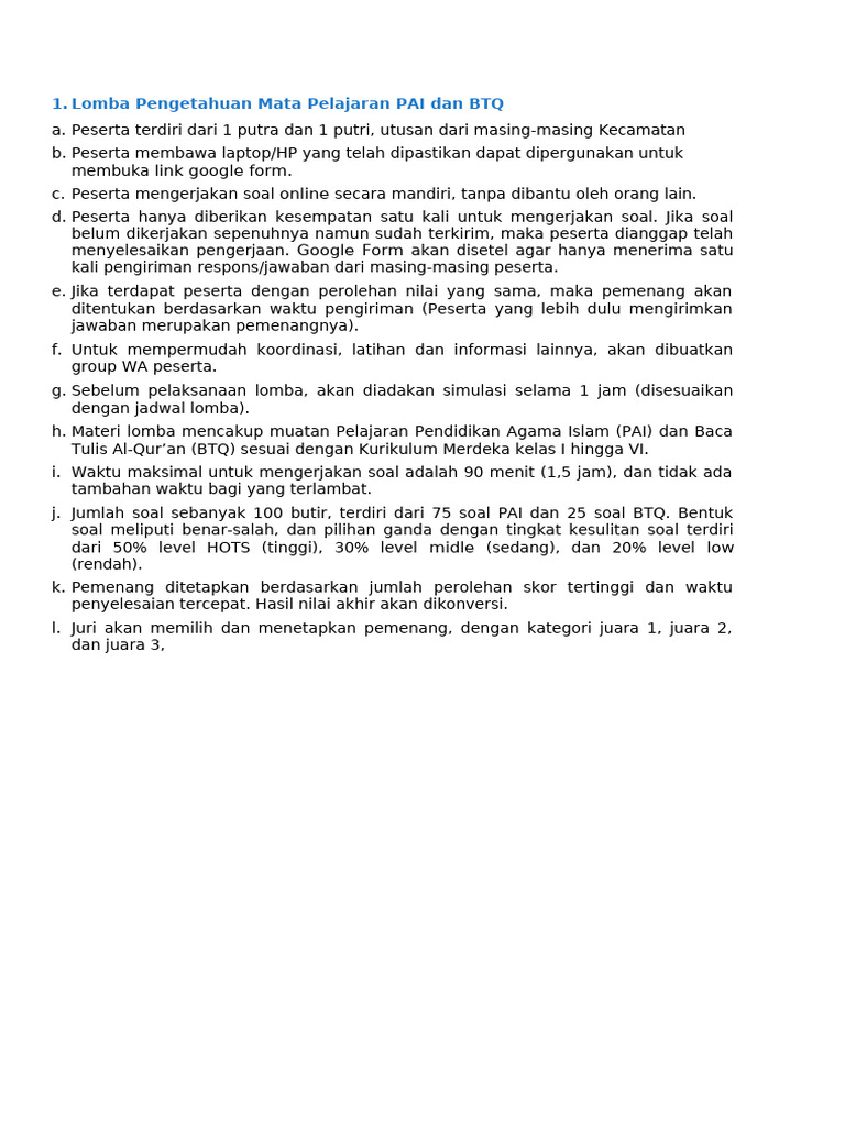 Juknis Juri Mapsi 2025 | PDF