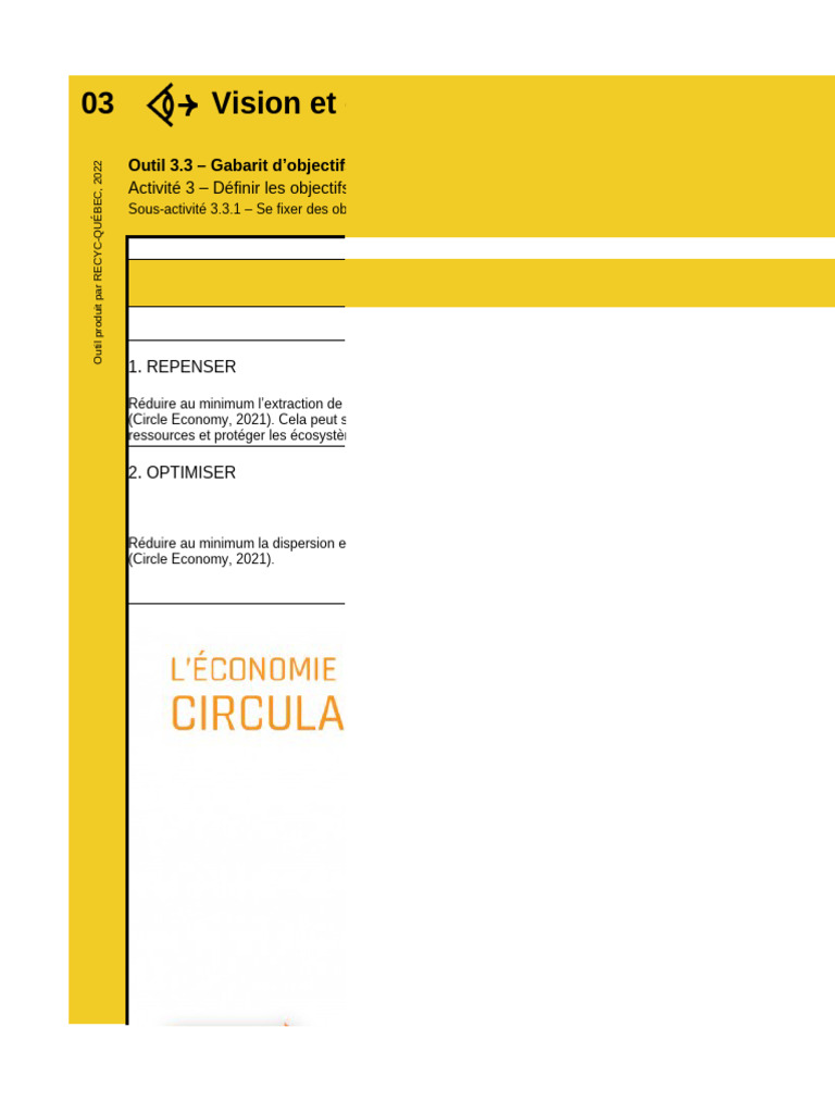 Objectifs SMART pour l'économie circulaire | PDF | Économie | Économie ...