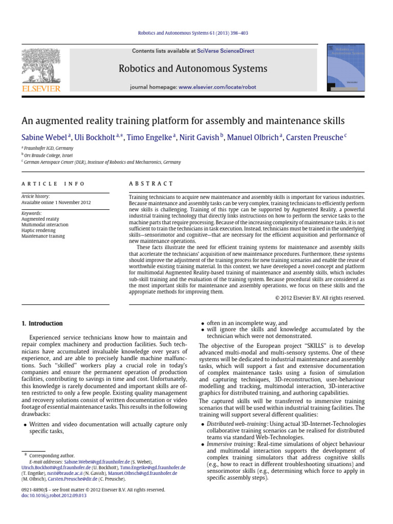 AR_SCIENCE DIRECT | PDF | Augmented Reality | Computing