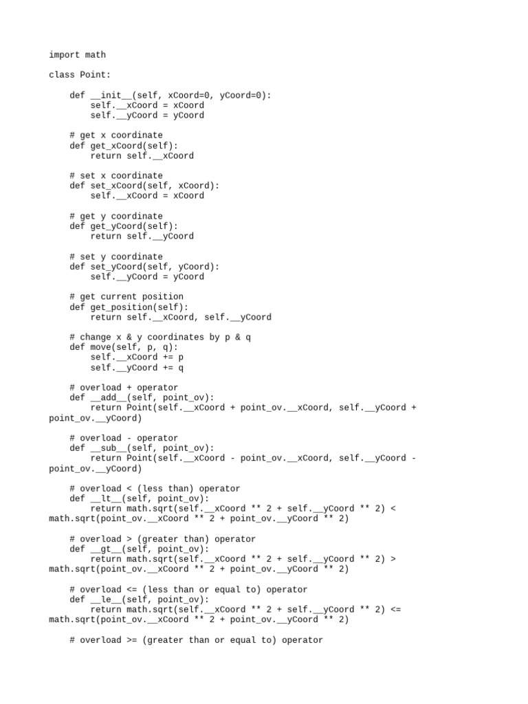 Python Chap 9 Overload Example | PDF