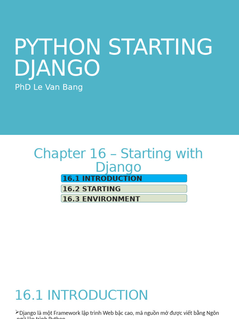Python Chap 16 Starting Django | PDF