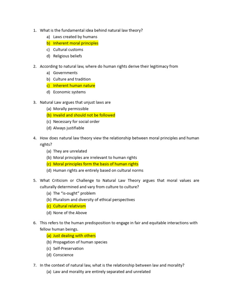 Understanding Natural Law Theory | PDF | Natural Law | Morality