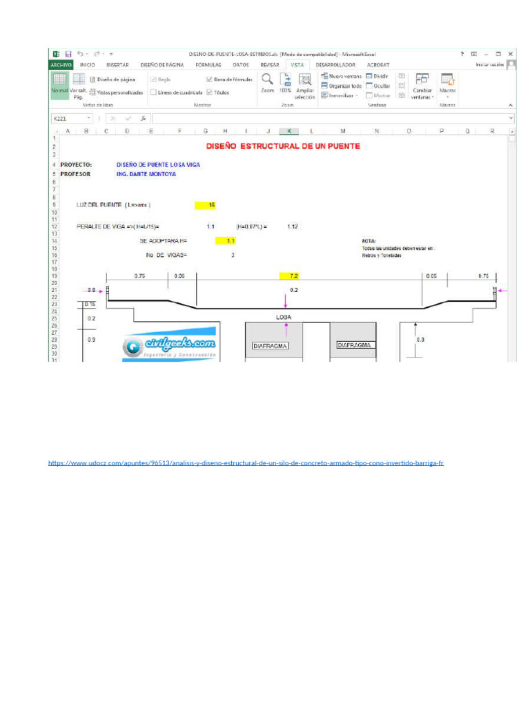 Diseño Estructural de Silo Cono Invertido | PDF