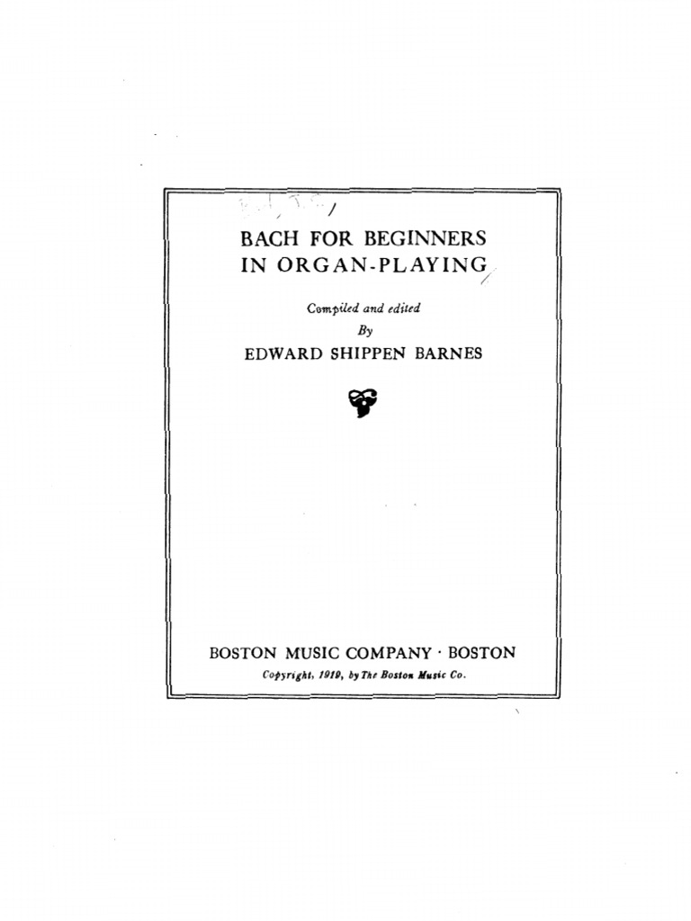 Bach Organ Pieces for Beginners | PDF | Tempo | Johann Sebastian Bach