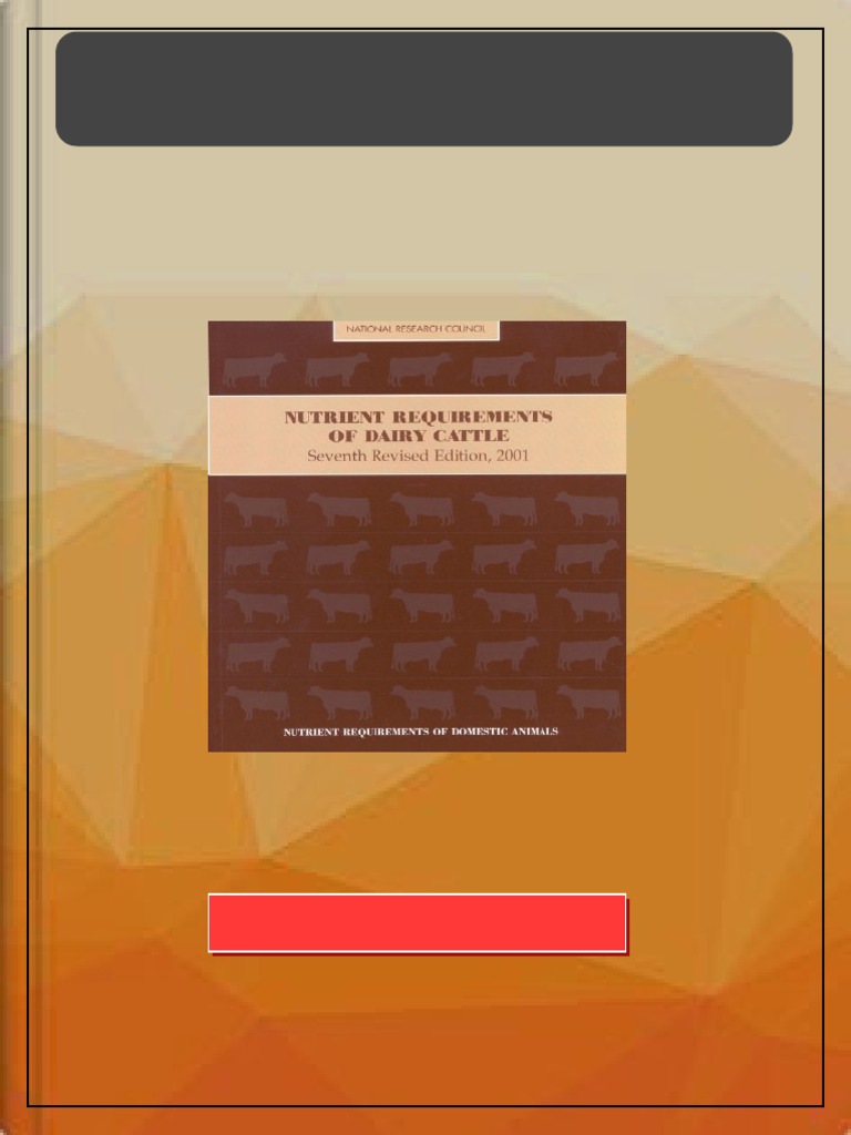 Nutrient Requirements of Dairy Cattle Seventh Revised Edition ...