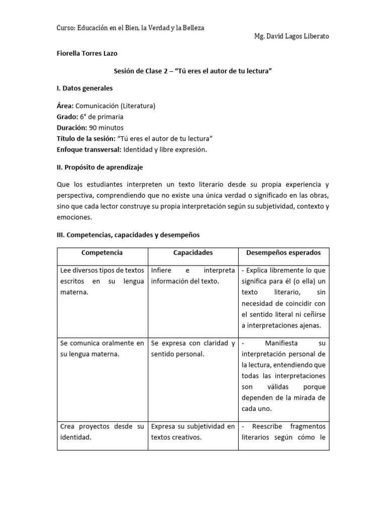 SESION 2 Fiorella Torres Lazo Examen 1 | PDF | Verdad | Relativismo
