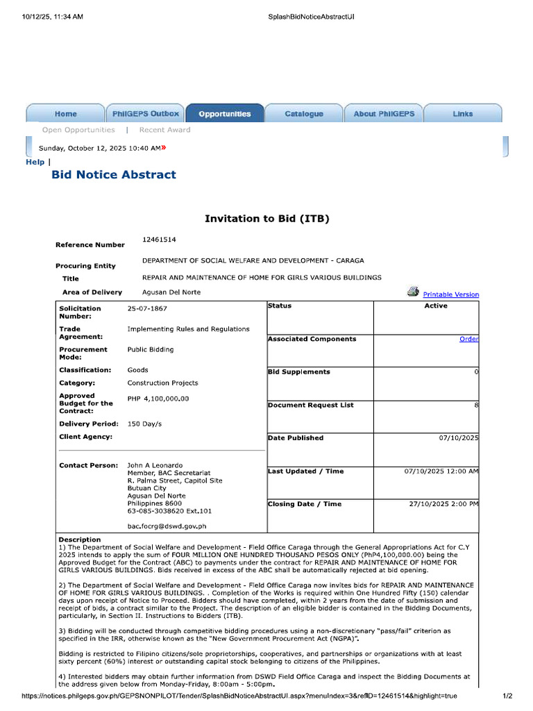 Philgeps | PDF