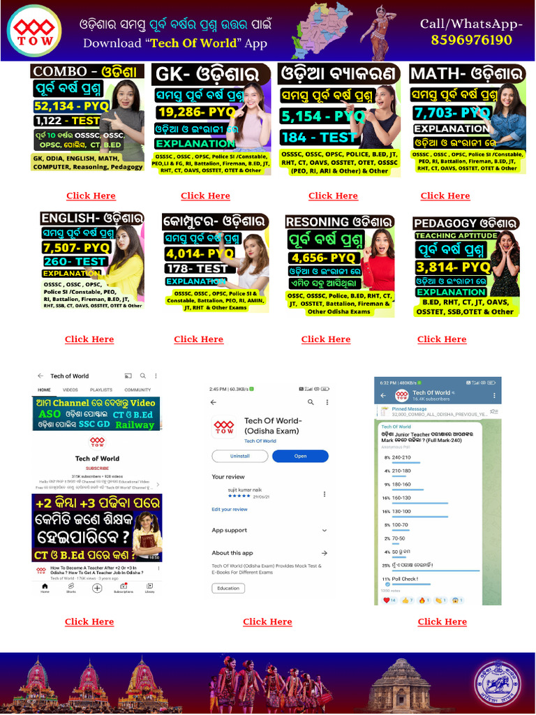 OSSC Jr. Steno Pre 2025-2026 Question Paper | PDF