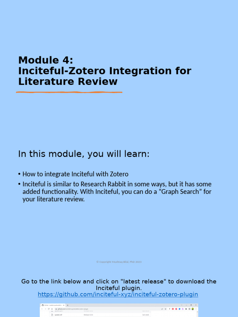 Integrating Inciteful with Zotero | PDF | Software | Computing