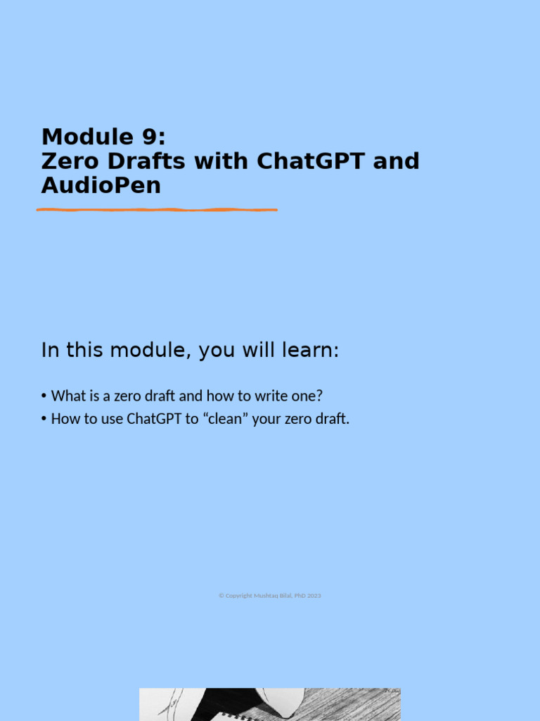 Module 9 - Zero Drafts With ChatGPT | PDF