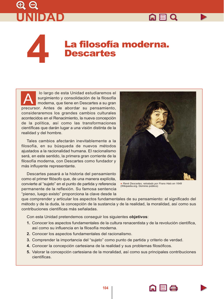 La Filosofia Moderna Descartes | PDF | René Descartes | Razón