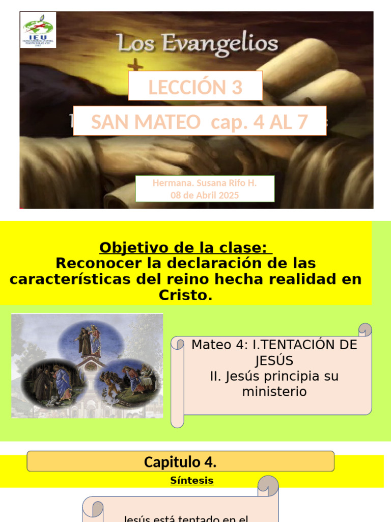 MATEO 4-7 | PDF | Sermón de la Montaña | Evangelio de Mateo