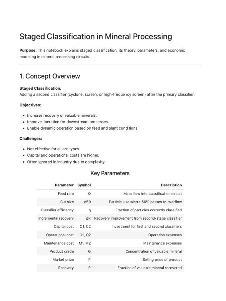 Staged Classification - Theory | PDF | Viscosity