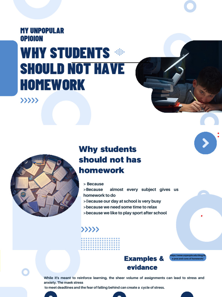 Students Should Not Has Homework | PDF