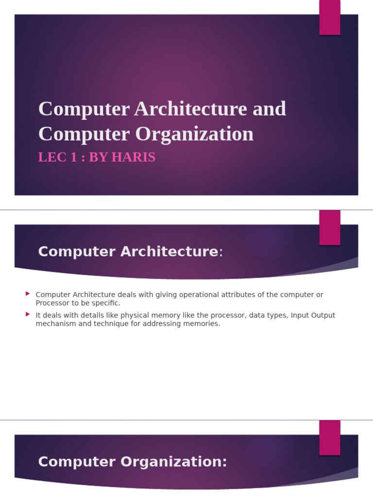 Puter Architecture | PDF | Computer Architecture | Central Processing Unit