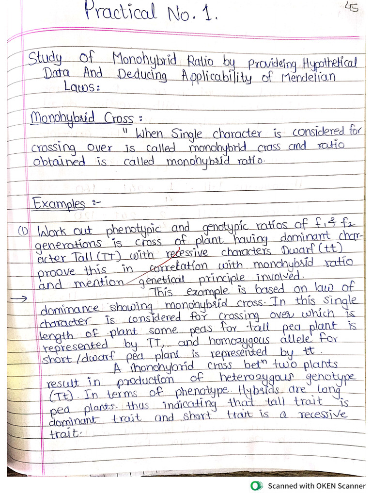 Genetics Practical | PDF